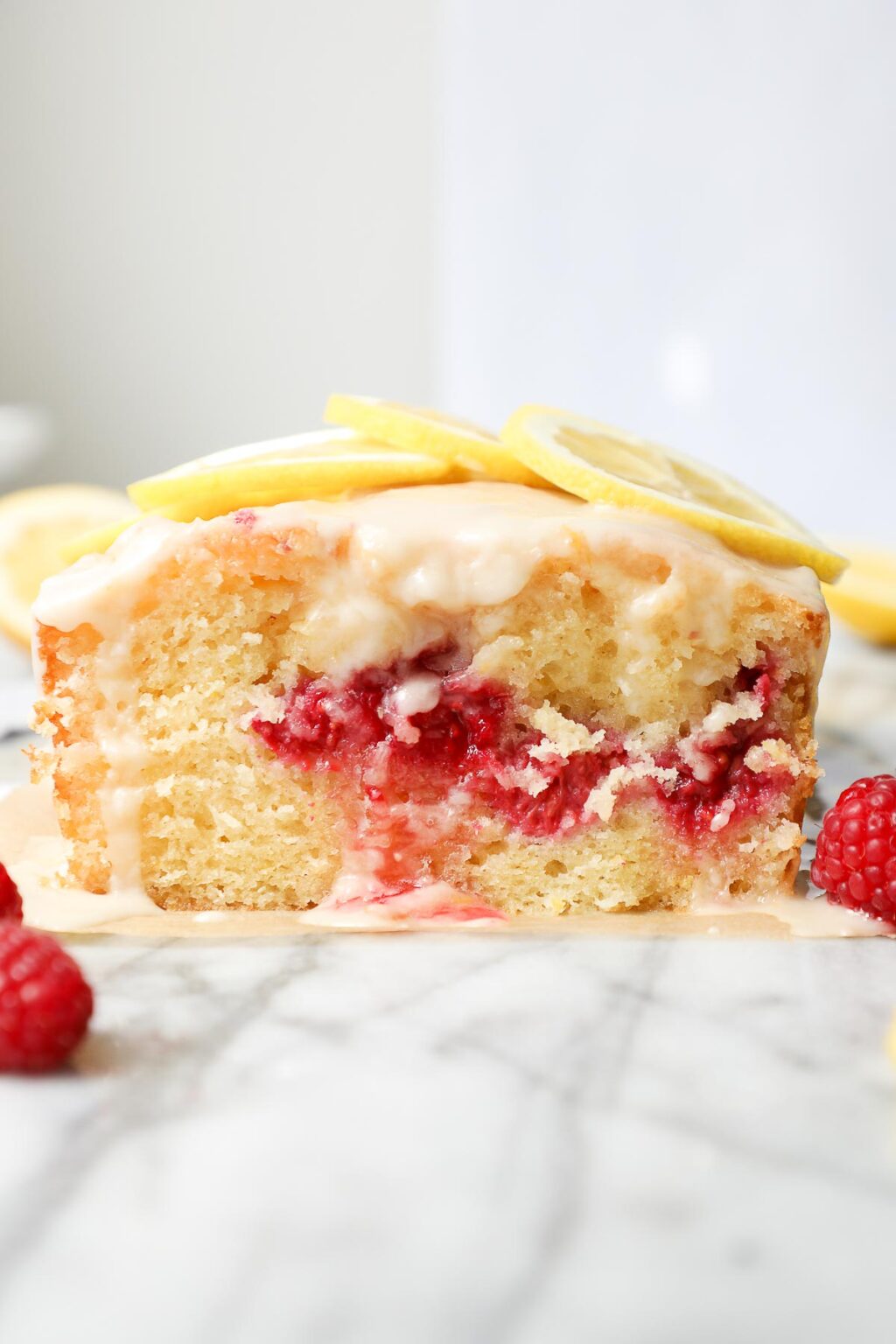 Raspberry Lemon Loaf - Elle & Pear
