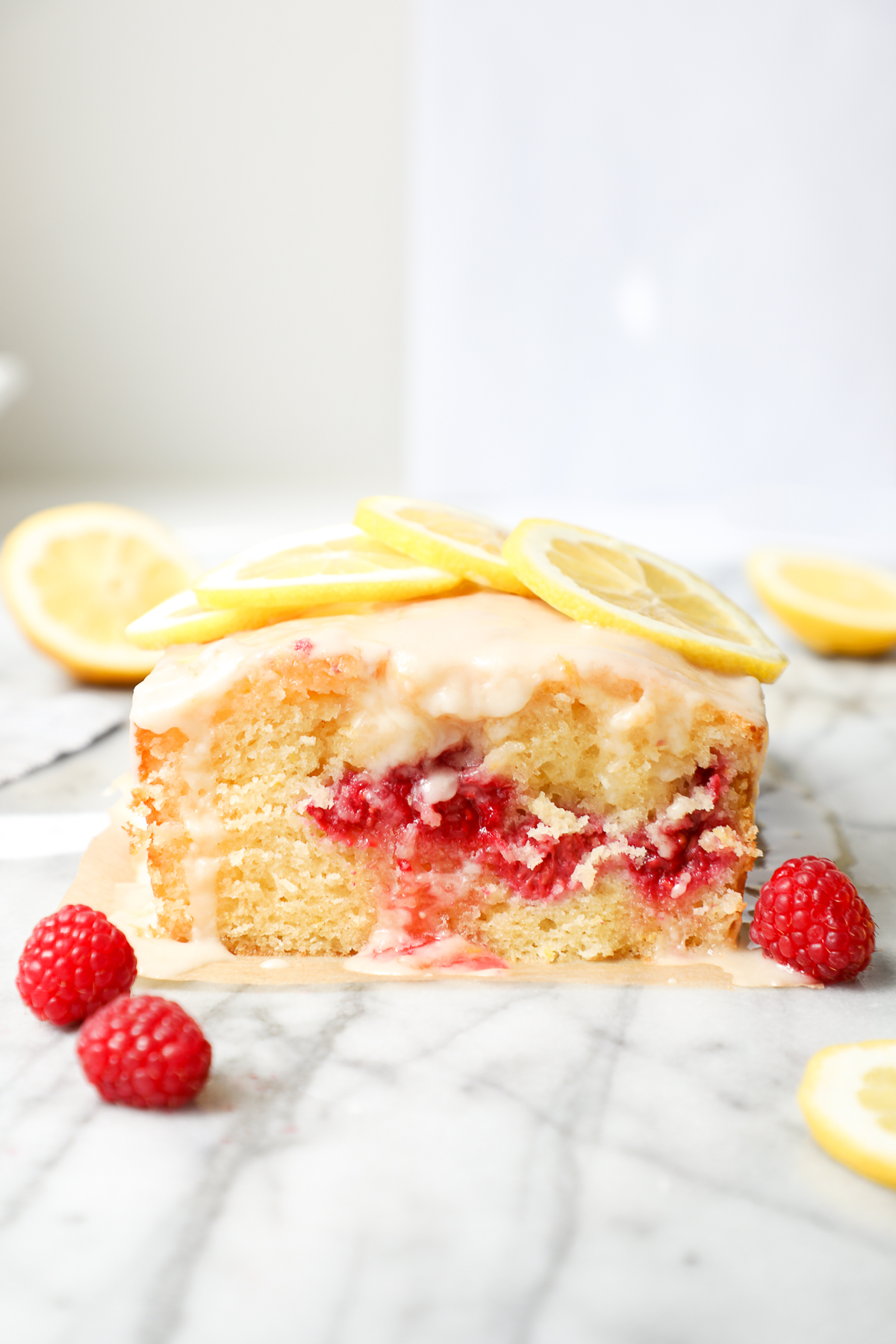 Raspberry Lemon Loaf - Elle & Pear