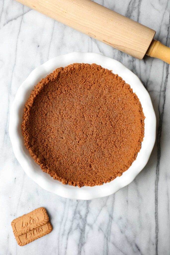 Biscoff Pie Crust - Elle & Pear