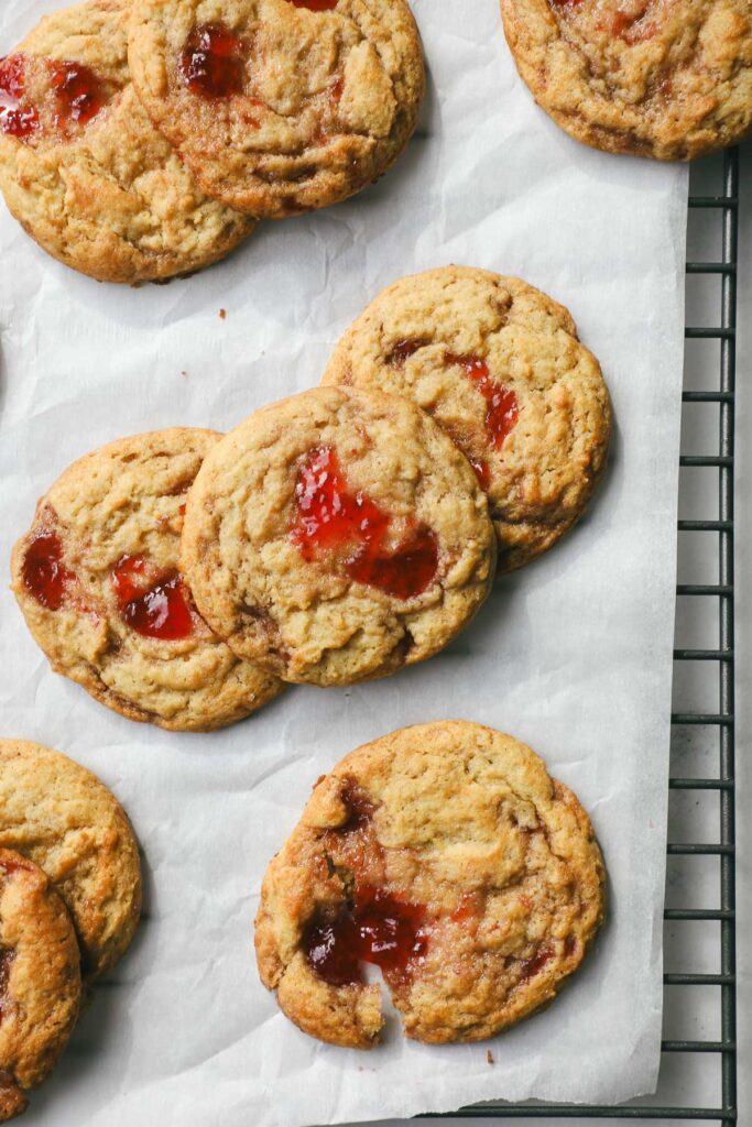 Strawberry Jam Cookies - Elle & Pear