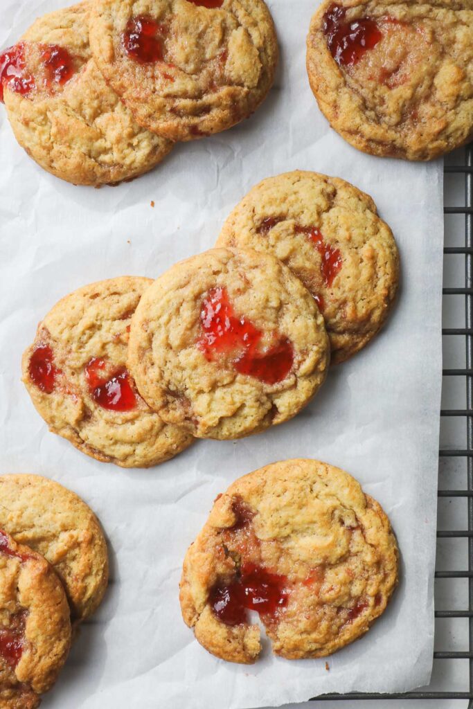 Strawberry Jam Cookies - Elle & Pear
