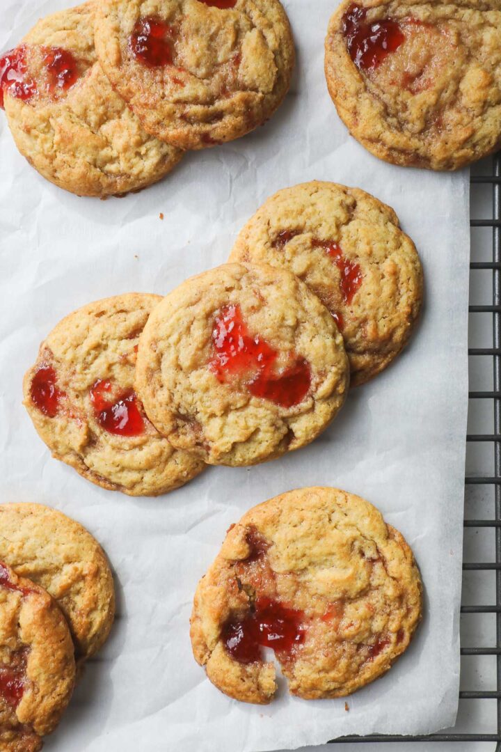 Strawberry Jam Cookies - Elle & Pear
