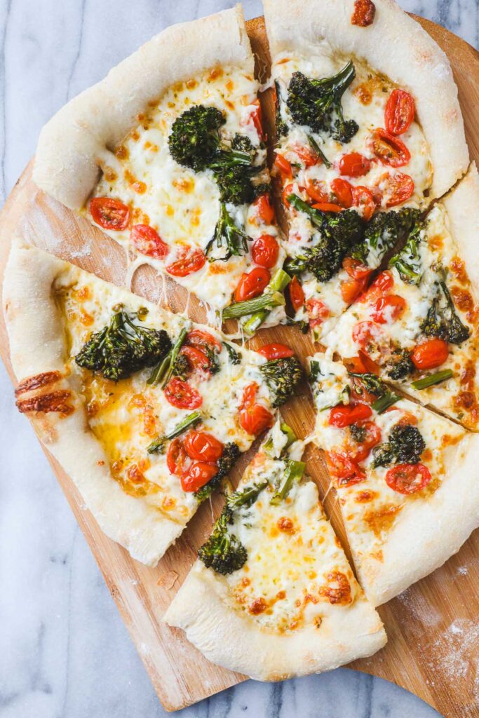 Broccolini Pizza - Elle & Pear