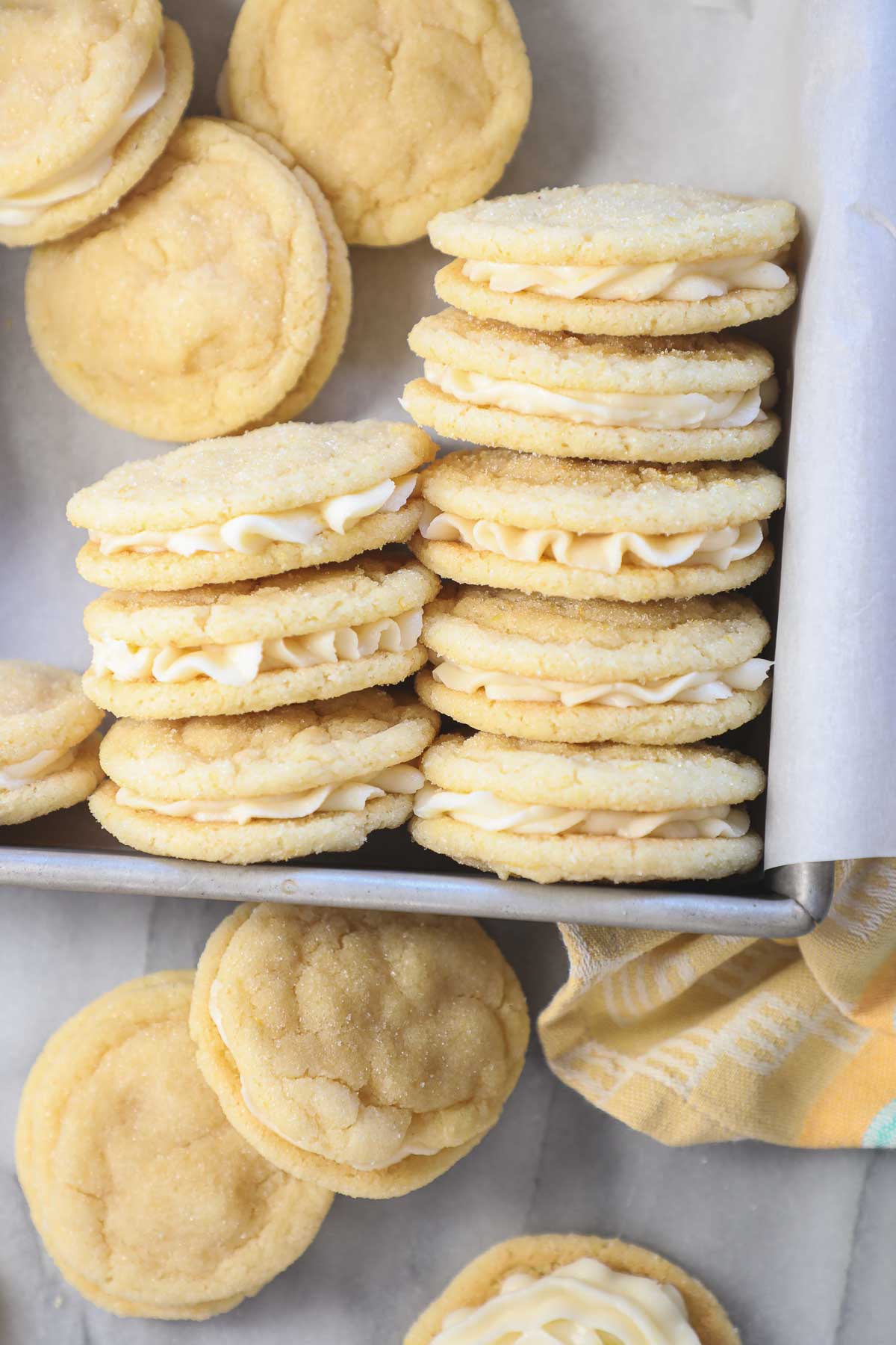 Lemon Sandwich Cookies - Elle & Pear