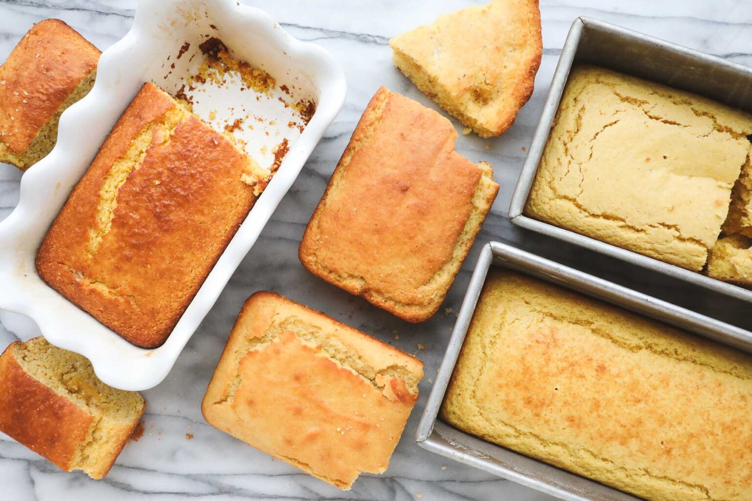 Loaf Pan Cornbread - Elle & Pear
