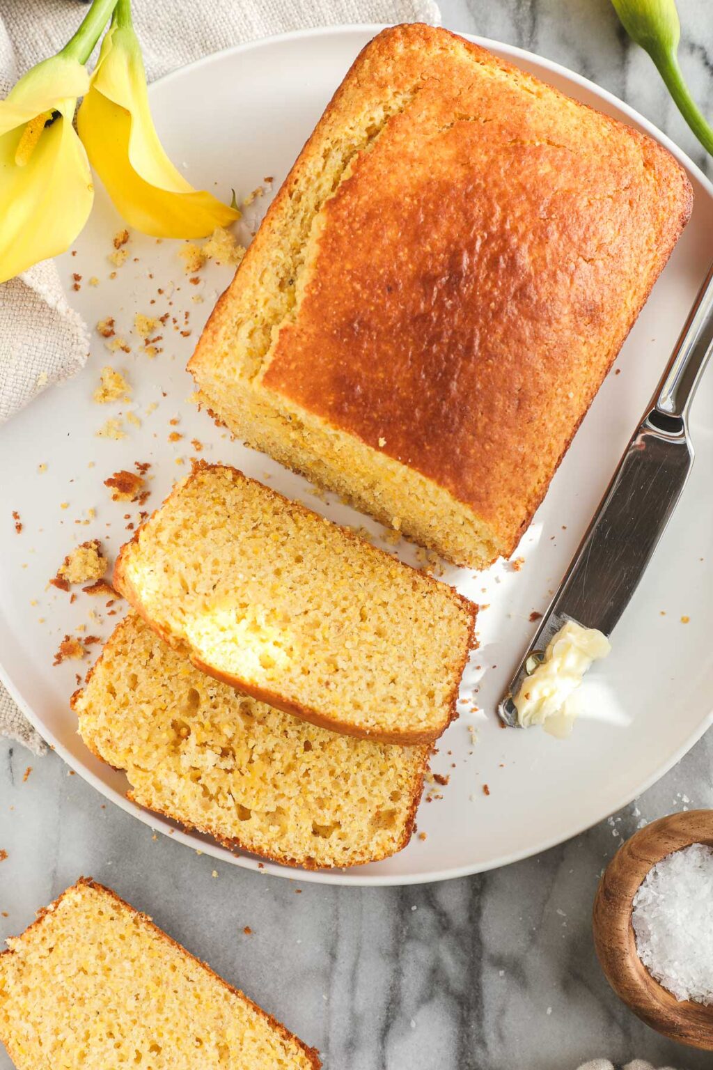 Loaf Pan Cornbread - Elle & Pear