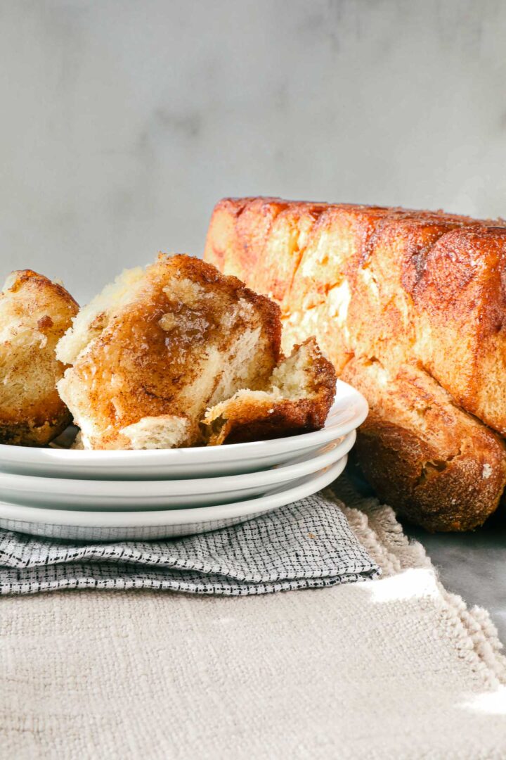 Easy Homemade Loaf Pan Monkey Bread - Elle & Pear